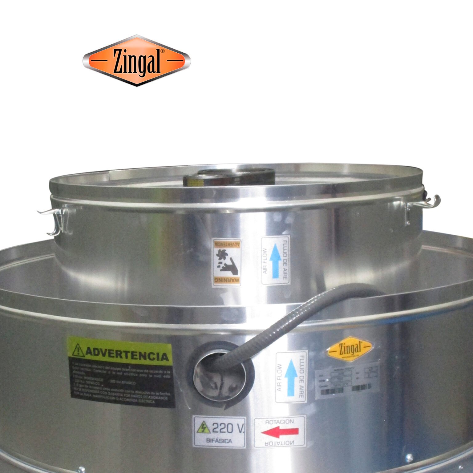 EXTRACTOR TIPO HONGO (18 Pulgadas/ 3500 cfm) - ZINGAL - Ref: EX5